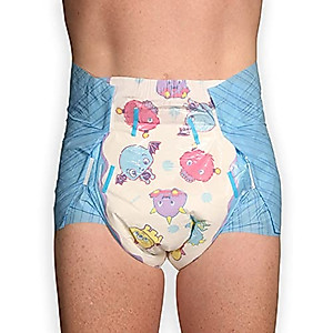 Rearz - Lil' Monsters - Adult Diapers (16 Pack) (Large)