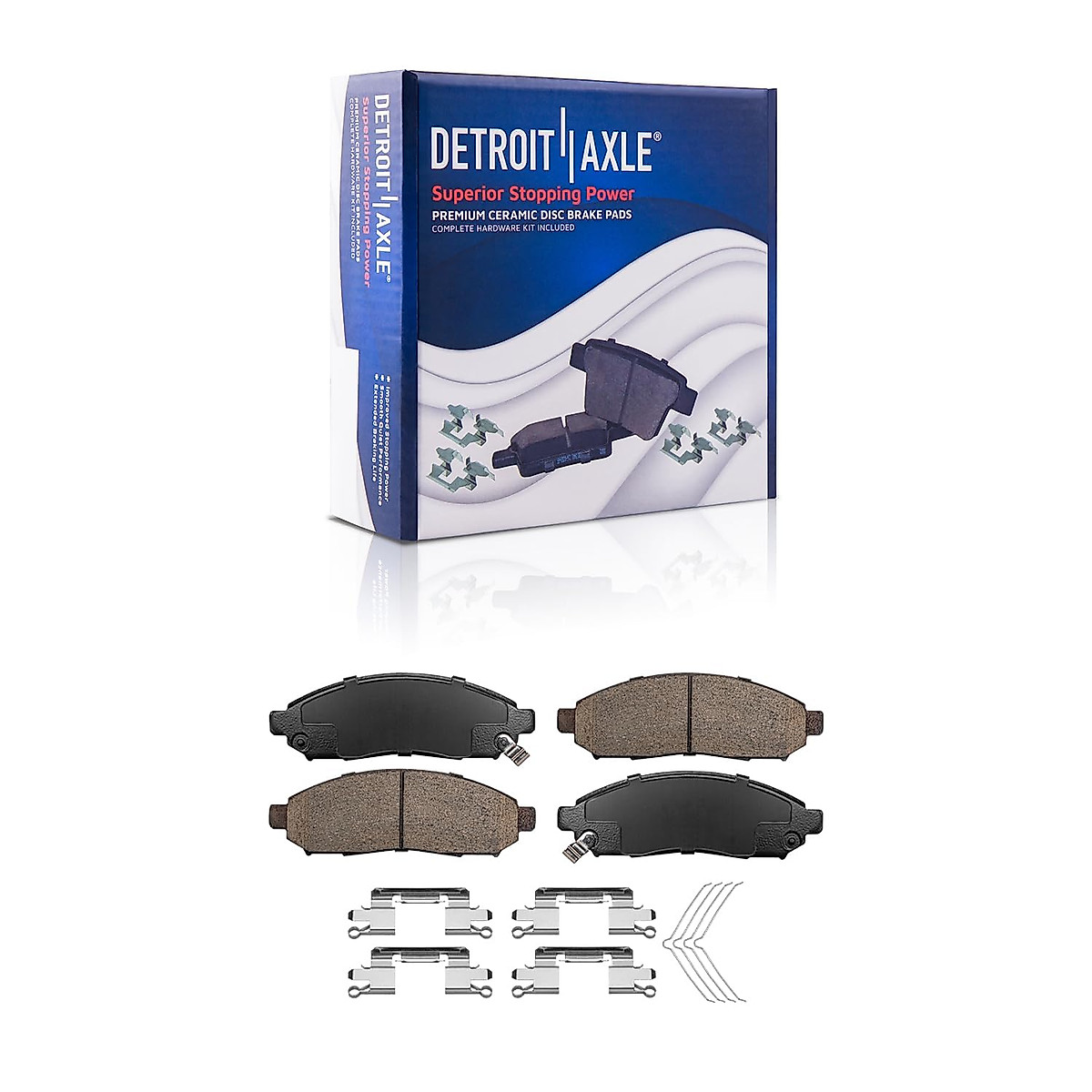 Detroit Axle - Front Brake Kit for Nissan Frontier Pathfinder Xterra Equator Replacement Brake Rotors and Ceramic Brakes Pads : 11.65" inch Rotors