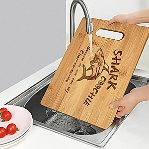 Shark Coochie Charcuterie Board/Shark Coochie Board/Laser Engraved Cutting Board/Funny Charcuterie Board/Valentine Day Cutting Board Gift, Wedding Gift (Board B, 11''×8.5'')