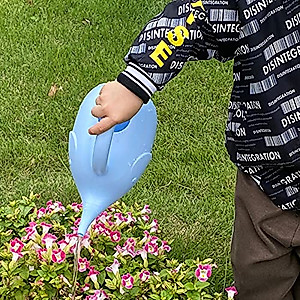 Indoor Watering Can, Elephant Watering Can Anti-Slid Handle Cute Plastic Creative for House Bonsai Plants Garden Flower Pink 1