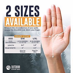 OutdoorEssentials Fingerless Winter Gloves Convertible Mittens for Men & Women - Warm Knit Flip Top Wool Mitten Gloves