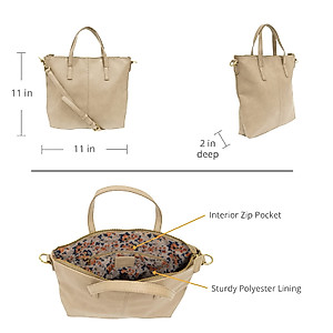 Joy Susan Women's Kim Top-Zip: Medium Tote Handbag