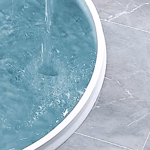 New Collapsible 67 Inch Shower Threshold Water Dam Collapsible Bath Shower Barrier Water Stopper Retention System Dry and Wet Separation for Bathroom Kitchen and More (5.6ft)