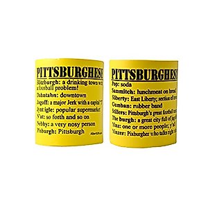 Can Cooler Pittsburghese Yellow