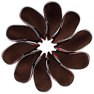 Andux (3 Hybrid Covers + 3 Wood Covers +10pcs/Set Iron Head Covers