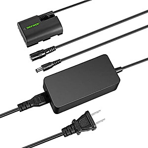 NEEWER Dummy Battery Replacement for LP-E6 LP-E6N LP-E6NH with DC Coupler and AC Power Adapter Compatible with Canon EOS R Ra R3 R5 R5C R6 R6II R7 5D 6D 7D Mark II/III/IV 5DS 5DSR 60D 70D 80D 90D