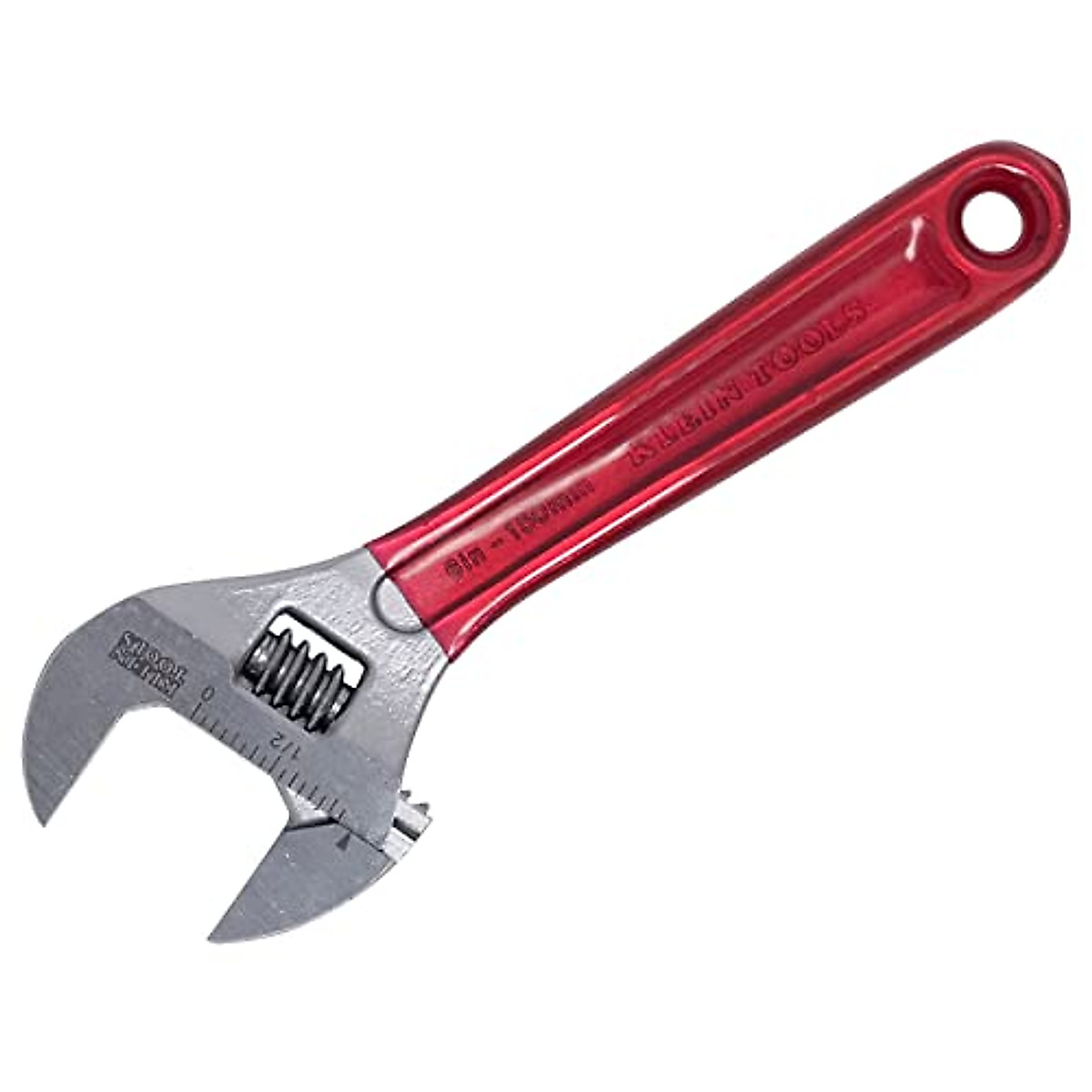 Klein Tools D507-6 Adjustable Wrench, Extra Capacity Jaw Forged Drive Wrench with High Polish Chrome Finish, 6-1/2-Inch