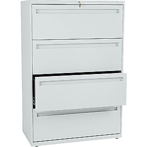 HON 784LQ 700 Series Four-Drawer Lateral File, 36w x 19-1/4d, Light Gray