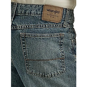 Wrangler Authentics Men's Relaxed Fit Boot Cut Jean, Tinted Mid Shade, 40W x 32L