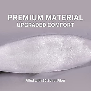 SLEEP ZONE Mattress Pad Twin XL Cooling Mattress Topper, Quilted Fitted Mattress Cover, Machine Washable, Soft Fluffy Down Alternative, Deep Pocket 8~21 inch (Grey, Twin XL)