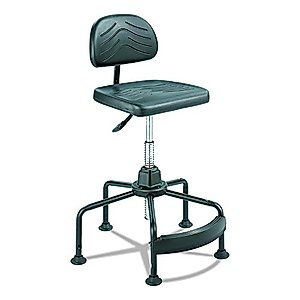 Safco Master High-Back Economy Industrial Workbench Swivel Task Chair, Black (5117)