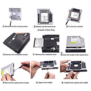 Generic 2nd Hard Drive HDD Ssd Caddy for Lenovo Thinkpad Edge E520 E525 E535 E545 14 E40