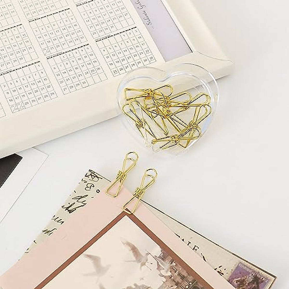 10PCs/Box Hollowed Out Design Metal Binder Clip Long Tail Clips Office Hand Book Folder Paper Organizer Stationery Fish Clip (Color : 10pcs)