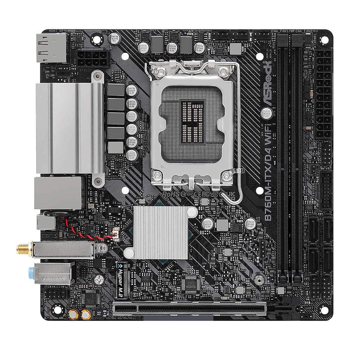 ASRock B760M-ITX/D4 WIFI Supports 13th Gen & 12th Gen Intel® Core™ Processors (LGA1700)