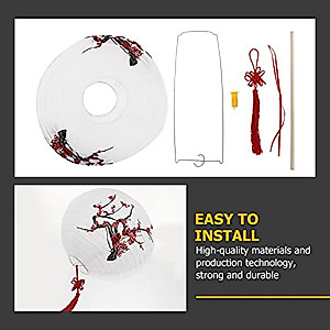 BESTOYARD ser of 8 Chinese Paper Lanterns Japanese Lanterns lamp Japanese Lanterns Outdoor Chinese Lanterns to Release in Sky with Light for