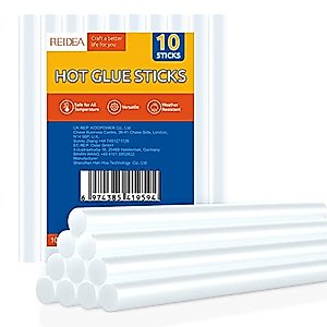 REIDEA Hot Glue Gun Sticks for Full Size Glue Gun, 5.9" Long x .43" Diameter, 10 Count
