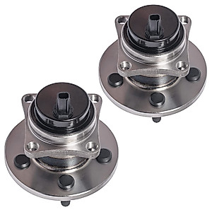 KEYOOG 2Pcs 512403 (For FWD With 1.8L 1798cc and 4-Wheel ABS,5 Lug) Rear Wheel Hub and Bearing Assembly Fit For 2009-2010 Po-ntiac Vibe [2009-2018 To-yota Corolla ] 09-13 Matrix