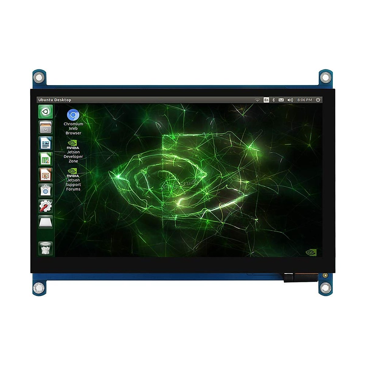 XYGStudy for Raspberry Pi Jetson Nano 7inch QLED Quantum Dot Display Capacitive Touch Screen 1024×600 LCD, G+G Toughened Glass Panel Supports Various Devices & Systems