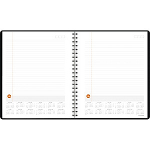 Planning Notebook by AT-A-GLANCE, Undated, 8-1/2" x 11", Large, Plan. Write. Remember., with Reference Calendars, Black (70620905)
