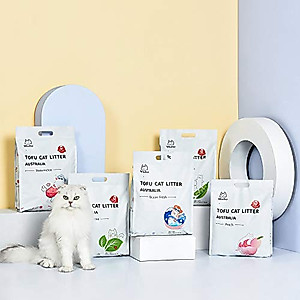 Michu Cat Litter Tofu Cat Litter Best Cat Litter Natural Clumping Tofu Cat Litter 5.5lb/88oz (Original)
