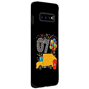 Galaxy S10 Happy O7 Birthday Rear Loader Garbage Truck Case