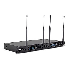 Nady Systems D-450-HT Quad Receiver 200-Channel Digital Wireless Handheld Microphone System | All-Metal Microphones & Receiver | 48kHz/24bit | 300'+ Range | 4 Individual XLR & 1 Sum ¼ Outputs