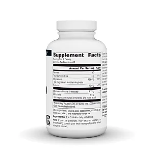 Source Naturals Magnesium Malate - 3750mg Per Serving - Essential Magnesium Malic Acid Supplement - 180 Tablets