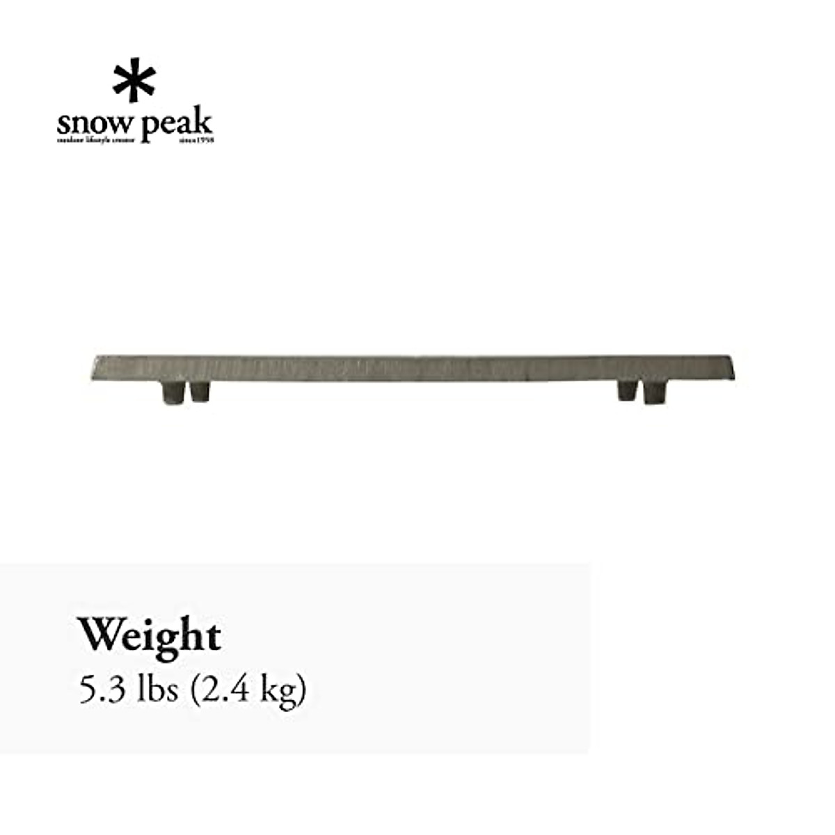 Snow Peak Fireplace Coal Bed - Charcoal Grill Tool - Evens Cooking Temperature - Steel - 5.3 Ibs - Medium