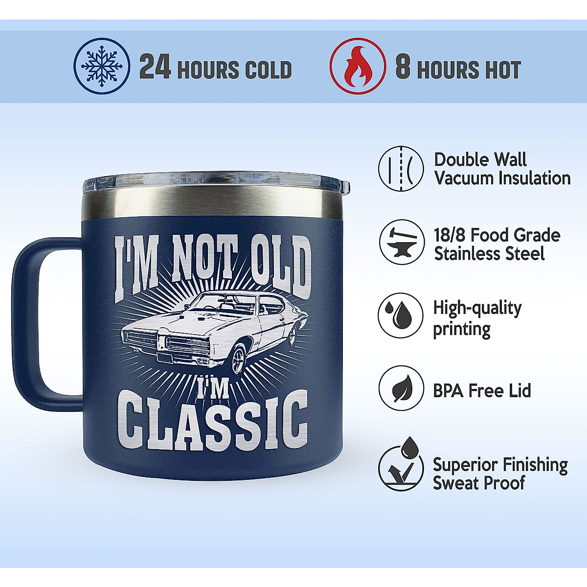 Birthday Gifts for Men, Dad, Grandpa - Gifts for Dad, Men - Men Gifts for Birthday, Dad Gifts for Fathers Day, Christmas - Gag, Funny Gifts for Men - Best Gifts for Men Unique - Novelty Men Mug 14Oz