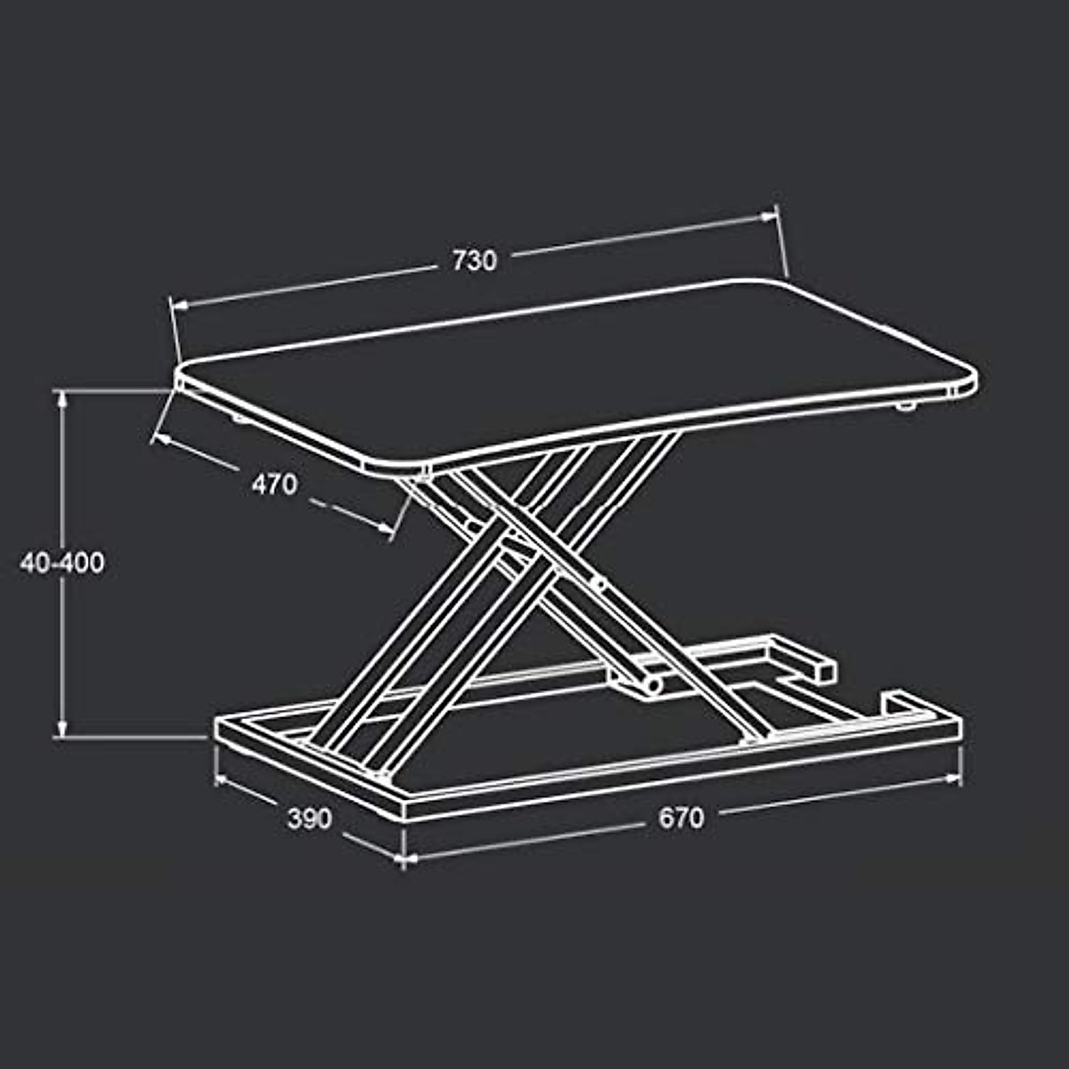 TREXD Lifting Desktop Computer Desk, Household Folding Adjustable Computer Desk, Wood-Based Panel (Color : D)
