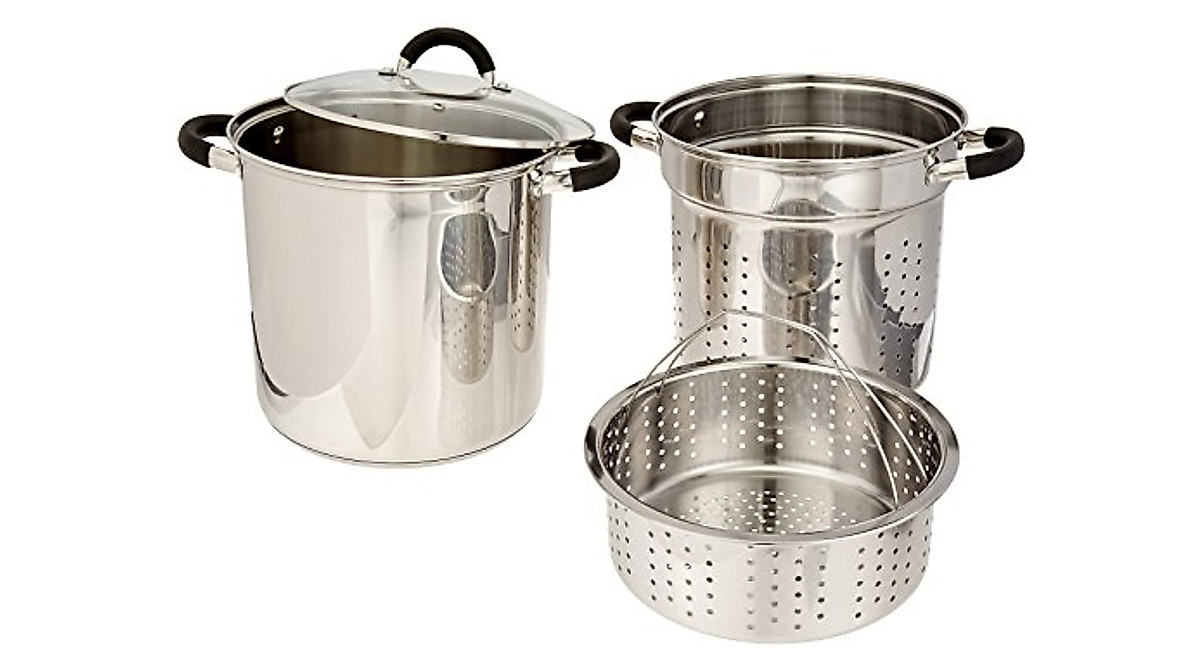 ExcelSteel 12 Qt Pasta Cooker - Versatile & Stylish