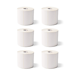 Zebra 4 x 3 in Direct Thermal Paper Labels Z-Perform 2000D Permanent Adhesive Shipping Labels 1 in Core 6 rolls 10031641SP