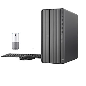 HP Envy Desktop Computer, Intel Octa-Core i7-11700F up to 4.9GHz, 32GB DDR4 RAM, 1TB HDD+ 512GB PCIe SSD, GeForce GTX 1660 Super 6GB GDDR6, Wi-Fi 6, Bluetooth, Windows 11, Conference Webcam