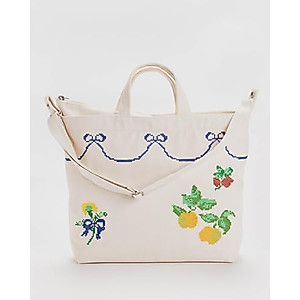 BAGGU Horizontal Zip Duck - Cross Stitch