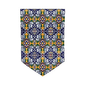 Mexican Talavera Tile Pattern Premium Garden Flags - Garden Decoration Flags/Yard Decoration Flags/Outdoor Garden Flags/Two Shapes Available