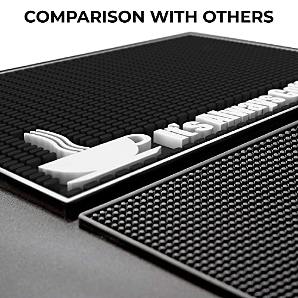 Highball & Chaser Premium Coffee Mat 18in x 12in. 1cm Thick Durable Kitchen Counter-Coffee Bar Accessories Fit Under Coffee Maker Coffee Pot Espresso Machine Mat