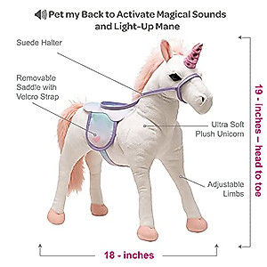 Adora 18 inch Doll Pets - Amazing Girls Pet Sparkles Unicorn - 19 inches