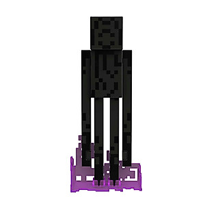 Mattel Minecraft Diamond Level Enderman Action Figure & Die-Cast Accessories, Collectible Toy Inspired by Video Game, 5.5 inch