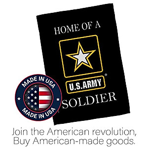 US Army Soldier Garden Flags Armed Forces Memorabilia Banner United State Wall Tapestry Americana Decorations Blue Star Remembrance Retire Outdoor Memorial Yard Veteran Gifts Made In USA