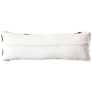 Mud Pie Holly Merry Xmas HW Pillow, 1 Count (Pack of 1), Multicolor