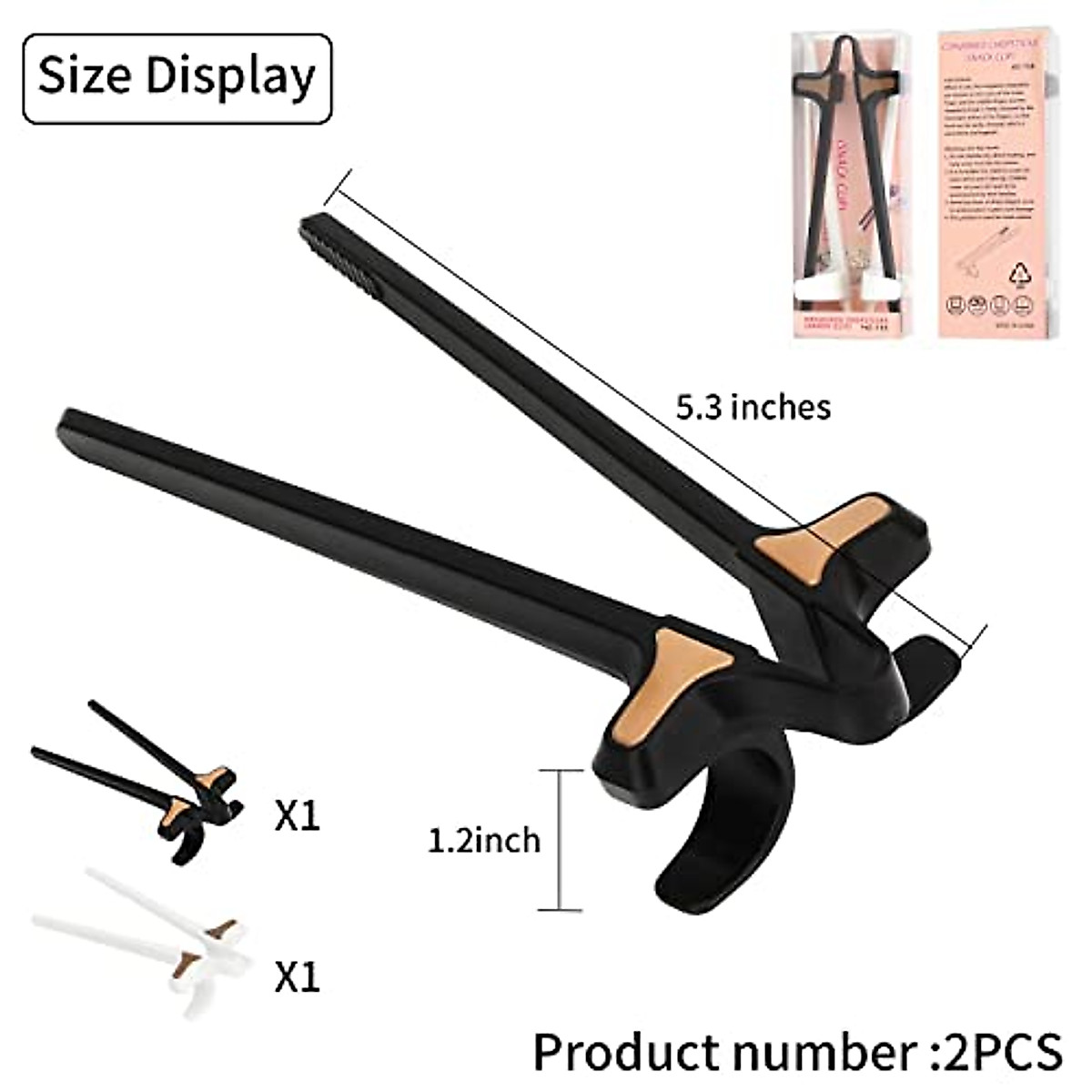 New upgrade 2pcs Finger Chopsticks for Gamers,Snack Clips,Video Game Party Supplies,Kids Chopsticks,Creative Gamer Accessories,Gifts for Gamers