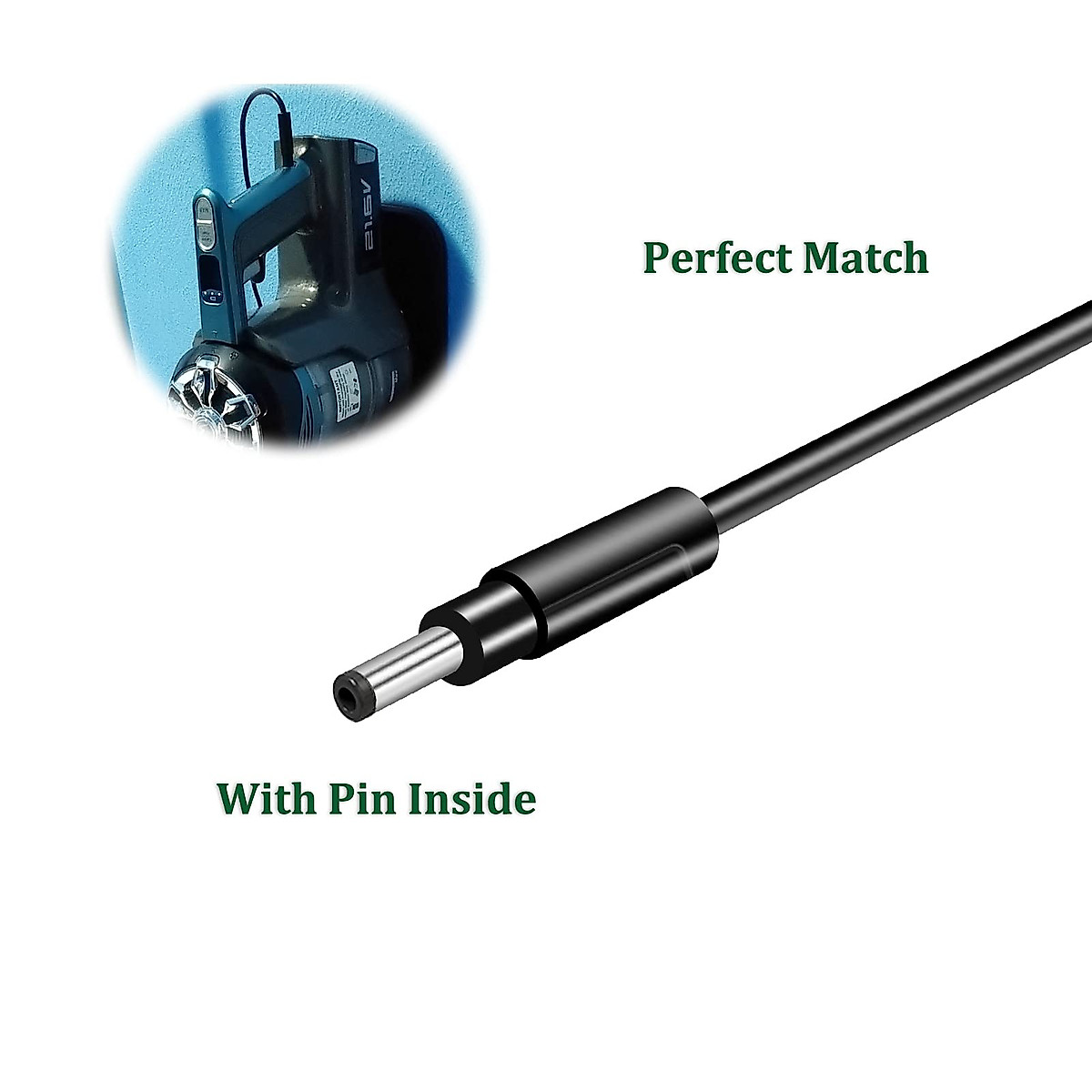 Charger for Eureka NEC222 MC2508A Cordless Vacuum Cleaner NEC122 NEC124 NEC126 NEC220 NEC229 NEC228 NEC226 NEC120 Replacement Eureka Vacuum MC2508A Charger Cord