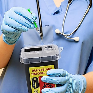 Beaupretty Blade Dispenser Case Razor Sharps Container Barber Shop Storage Bank Blade Disposal Case for Home