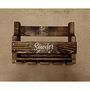 Rustic Personalized Wine Rack