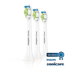 Philips Sonicare Genuine DiamondClean replacement toothbrush heads, HX6063/64, White 3-pk