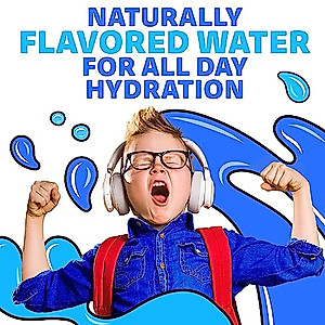 Capri Sun Roarin' Waters Fruit Punch Wave Naturally Flavored Water Kids Beverage (40 ct Pack, 4 Boxes of 10 Pouches)