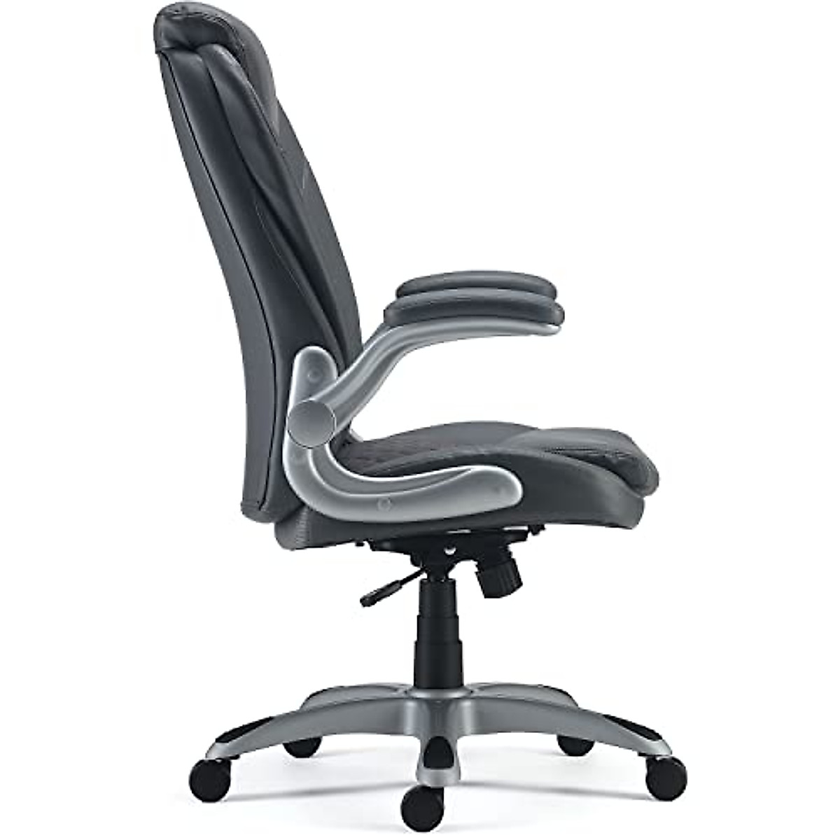 STAPLES Sorina Bonded Leather Chair, Grey, 2/Pack (58263Vs)