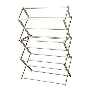 Peaceful Classics Wooden Laundry Rack - Amish Handmade Wooden Clothes Drying Rack - Foldable Drying Rack for Towel, Blanket, Linen Household Essentials - for Indoor Or Outdoor Use (52" x 36" x 16")