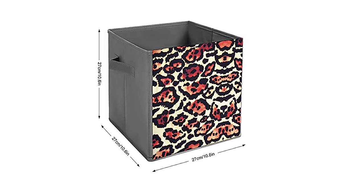 Cute Animal Print Storage Bin | Foldable Organizer Cube