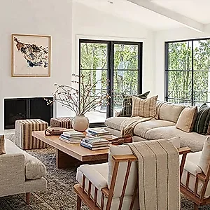 LITFAD Nordic Style Rectangle Coffee Table Solid Wood Cross Legs Cocktail Table Pine Living Room Table Hotel Homestay Log Tea Table - 63" L x 27.5" W x 18" H